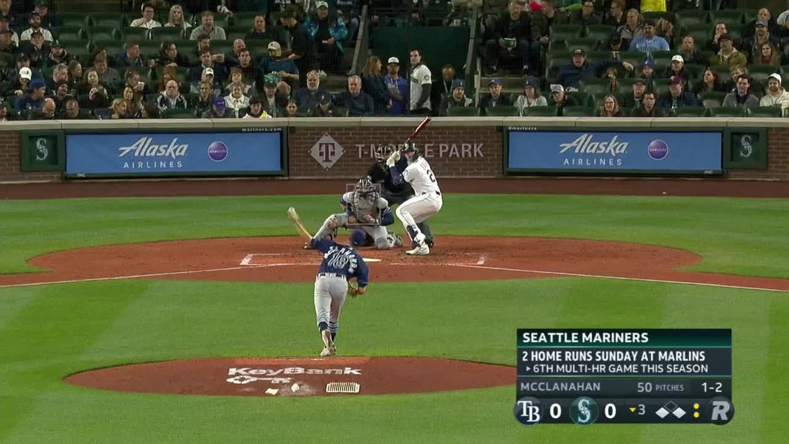 Ty France grounds out, third baseman Isaac Paredes to first baseman ...