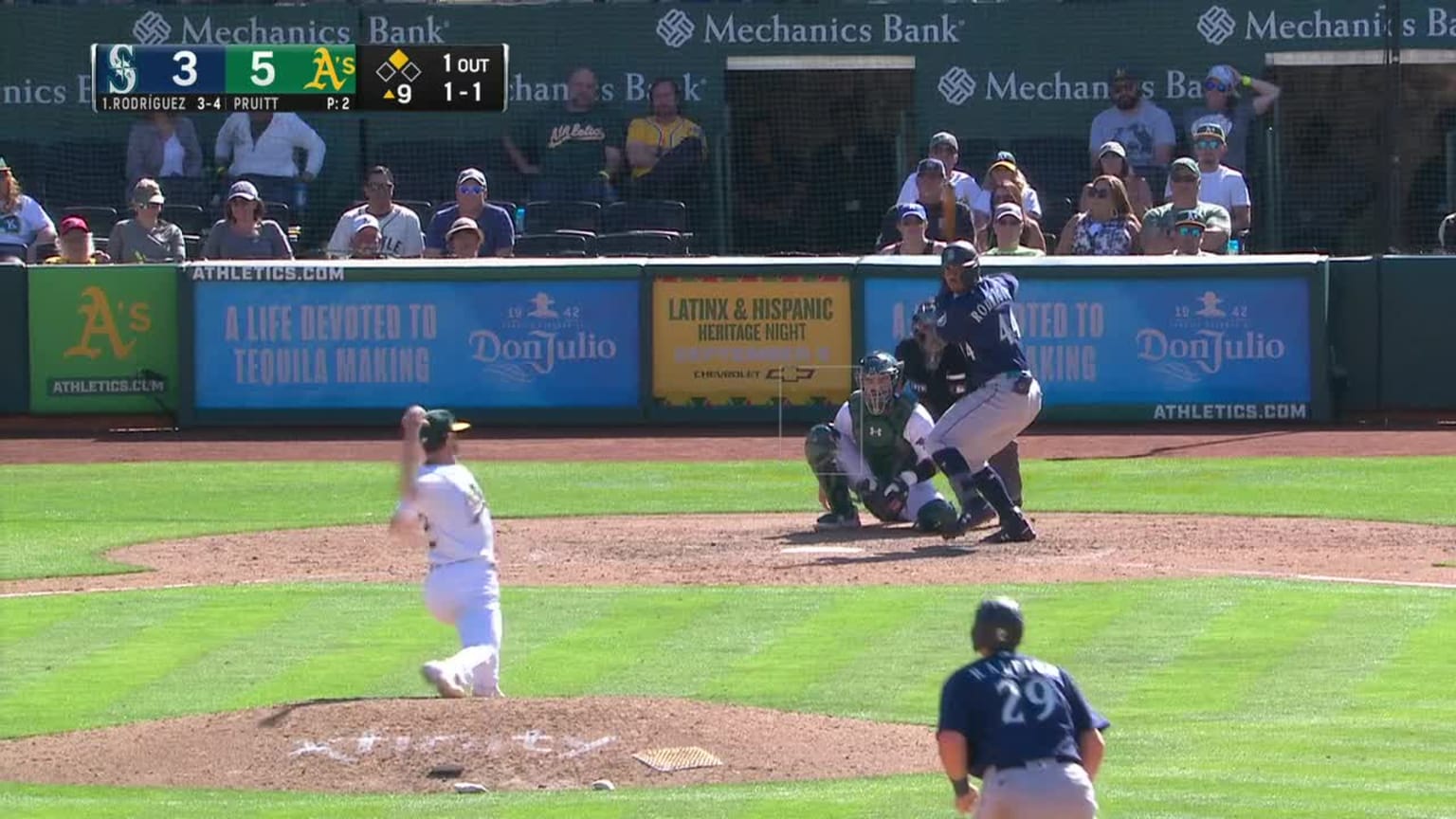 Austin Pruitt Foul to Julio Rodriguez | 08/21/2022 | MLB.com