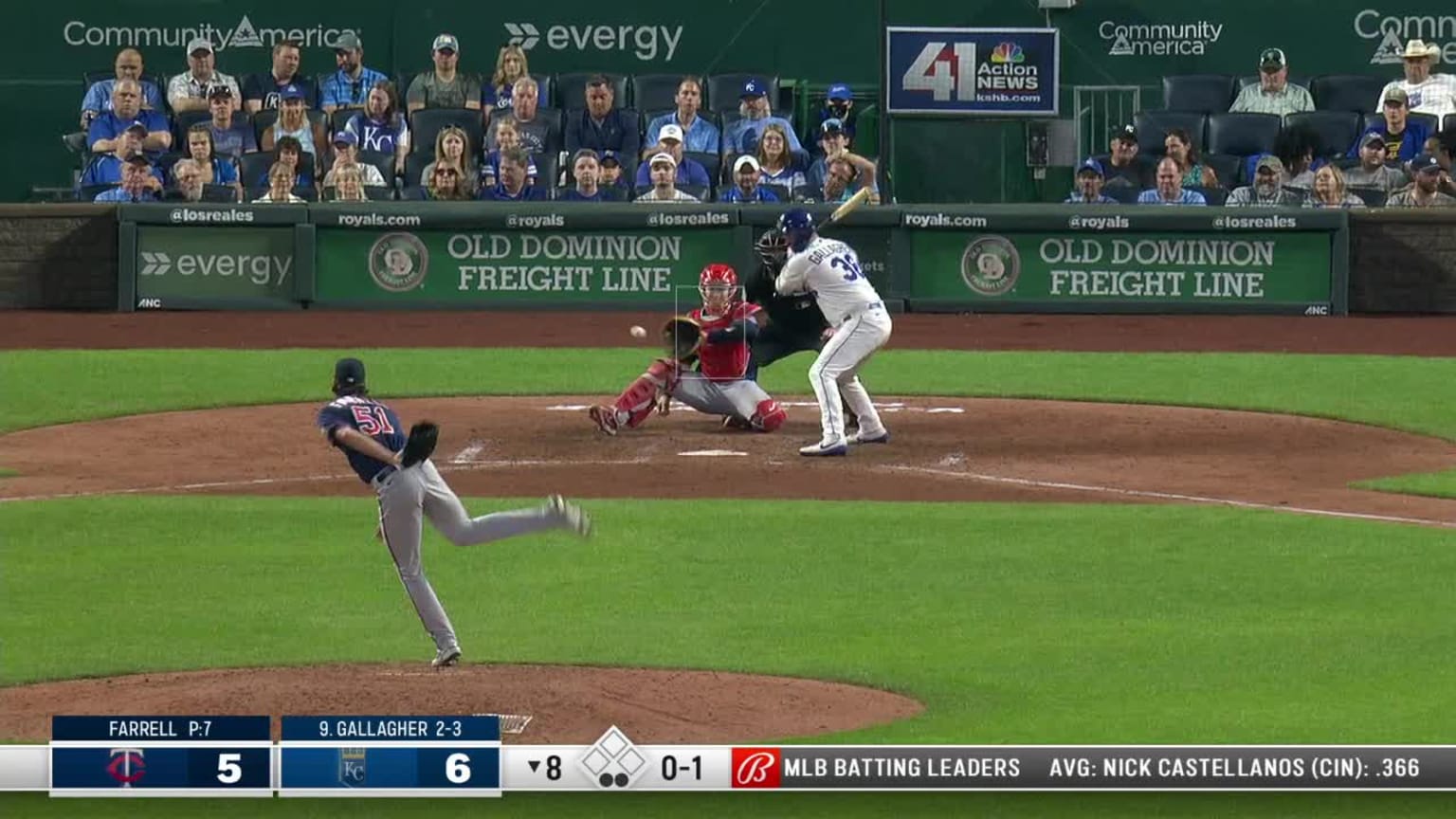 Luke Farrell Ball to Cam Gallagher | 06/03/2021 | Houston Astros