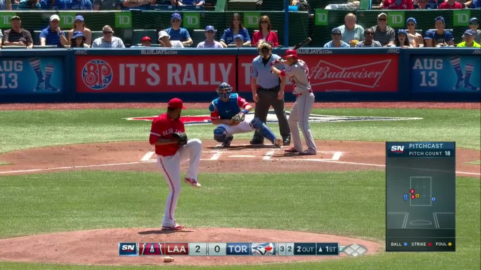 Andrelton Simmons grounds out, third baseman Russell Martin to first ...