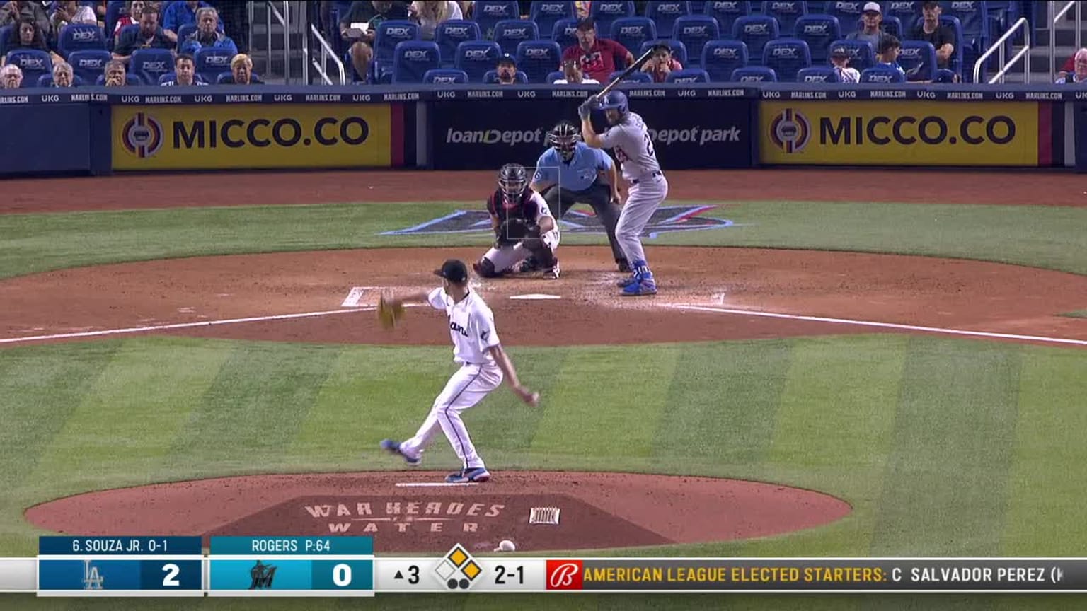 Steven Souza Jr. lines out to left fielder Jesus Sanchez. | 07/05/2021 ...