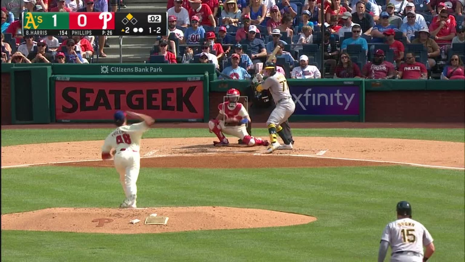 Brett Harris strikes out swinging. | 07/13/2024 | Philadelphia Phillies