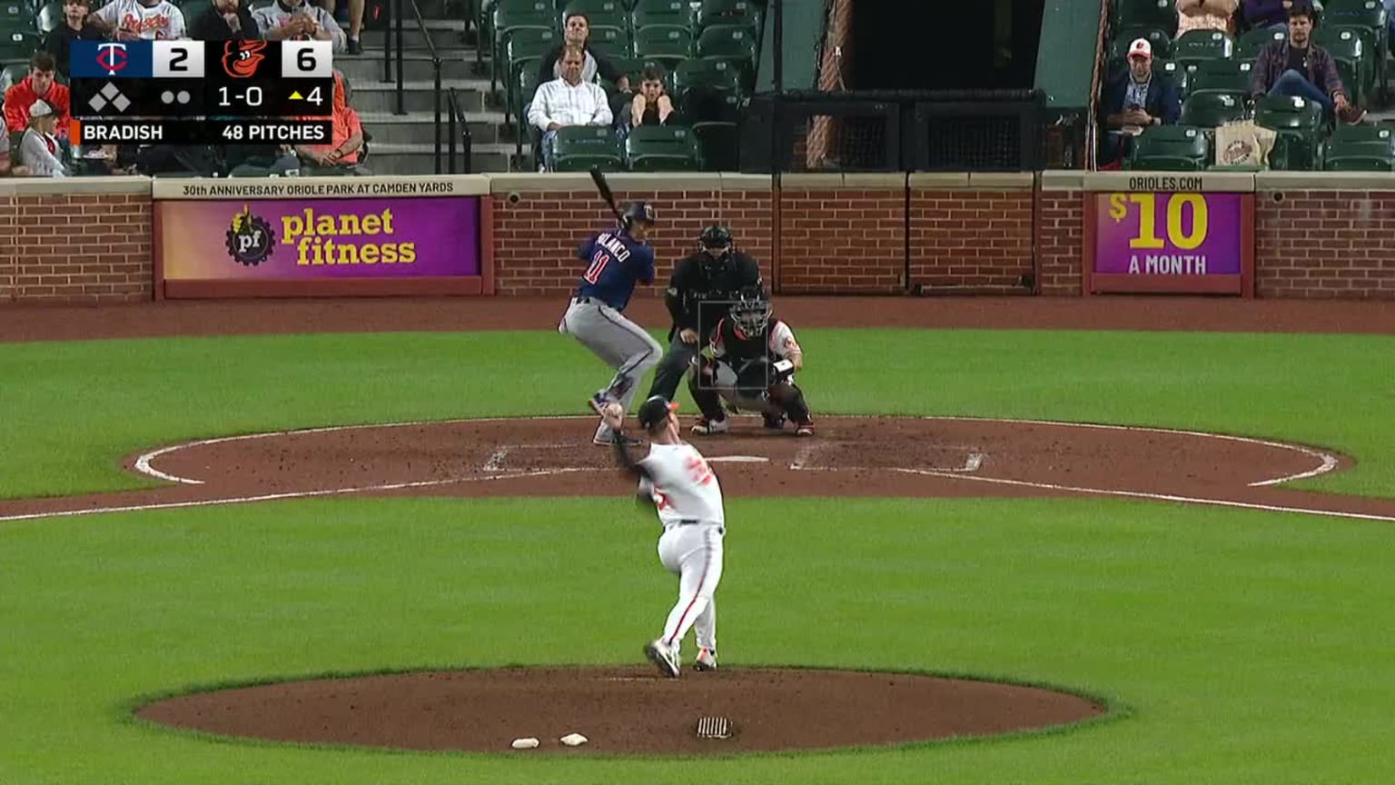 Kyle Bradish Bola mala to Jorge Polanco | 04/05/2022 | Los Orioles de ...