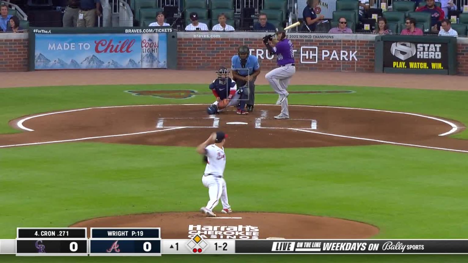 C.J. Cron strikes out swinging. | 08/31/2022 | Atlanta Braves