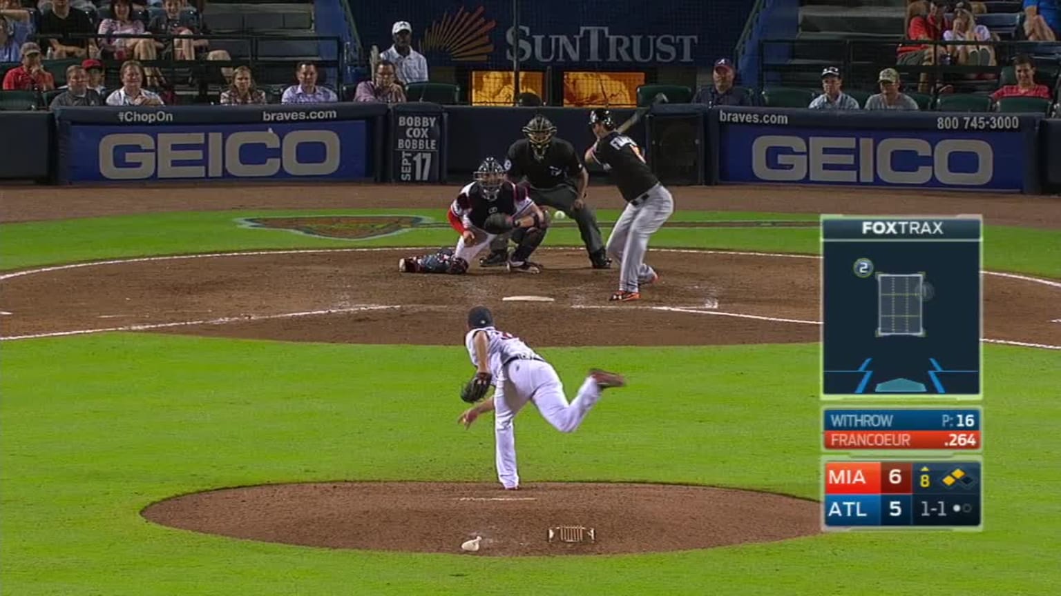 Chris Withrow Foul to Jeff Francoeur | 09/13/2016 | Chicago White Sox