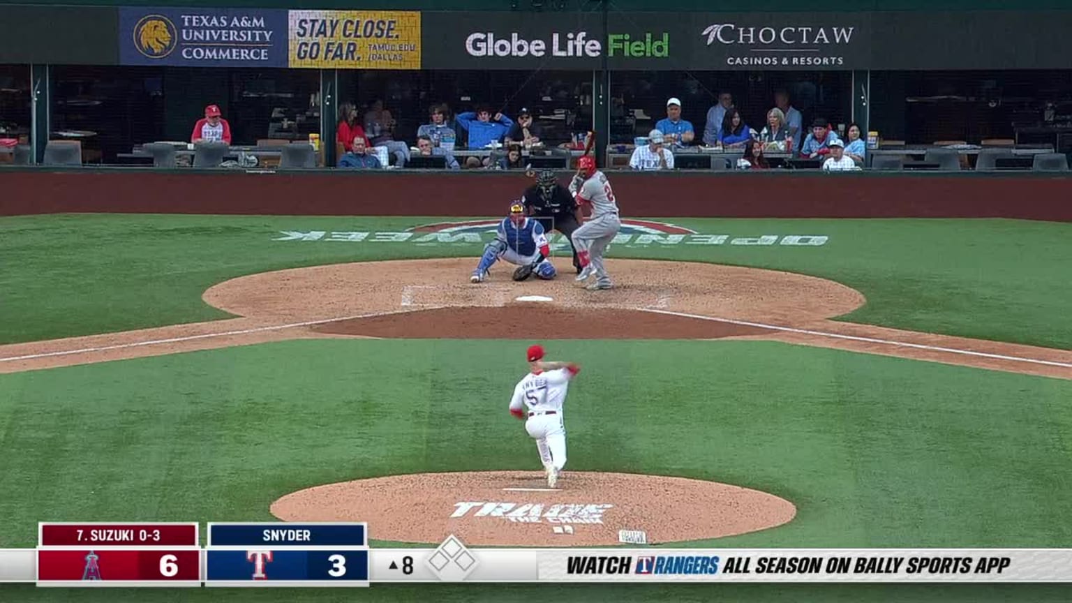 Nick Snyder Ball to Kurt Suzuki | 04/17/2022 | Los Angeles Dodgers