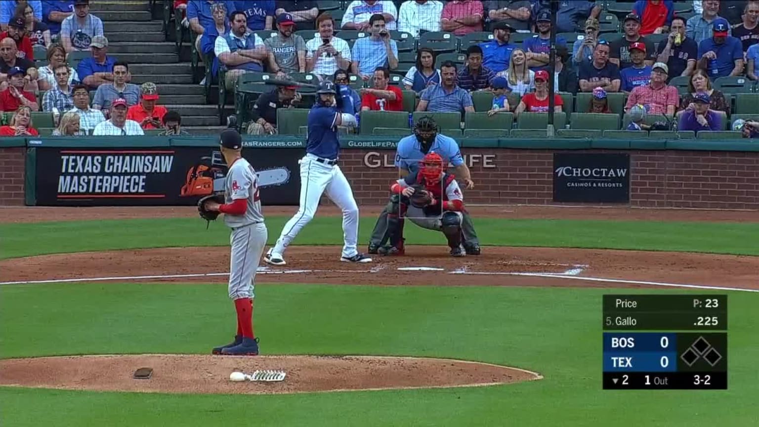 Joey Gallo hit by pitch. | 05/03/2018 | San Diego Padres