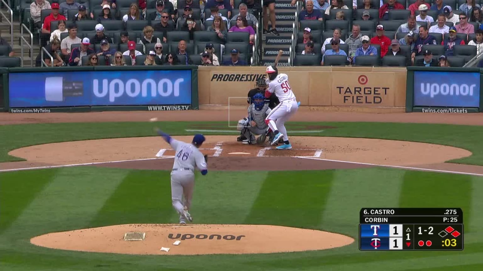 Willi Castro called out on strikes. | 06/12/2025 | MLB.com