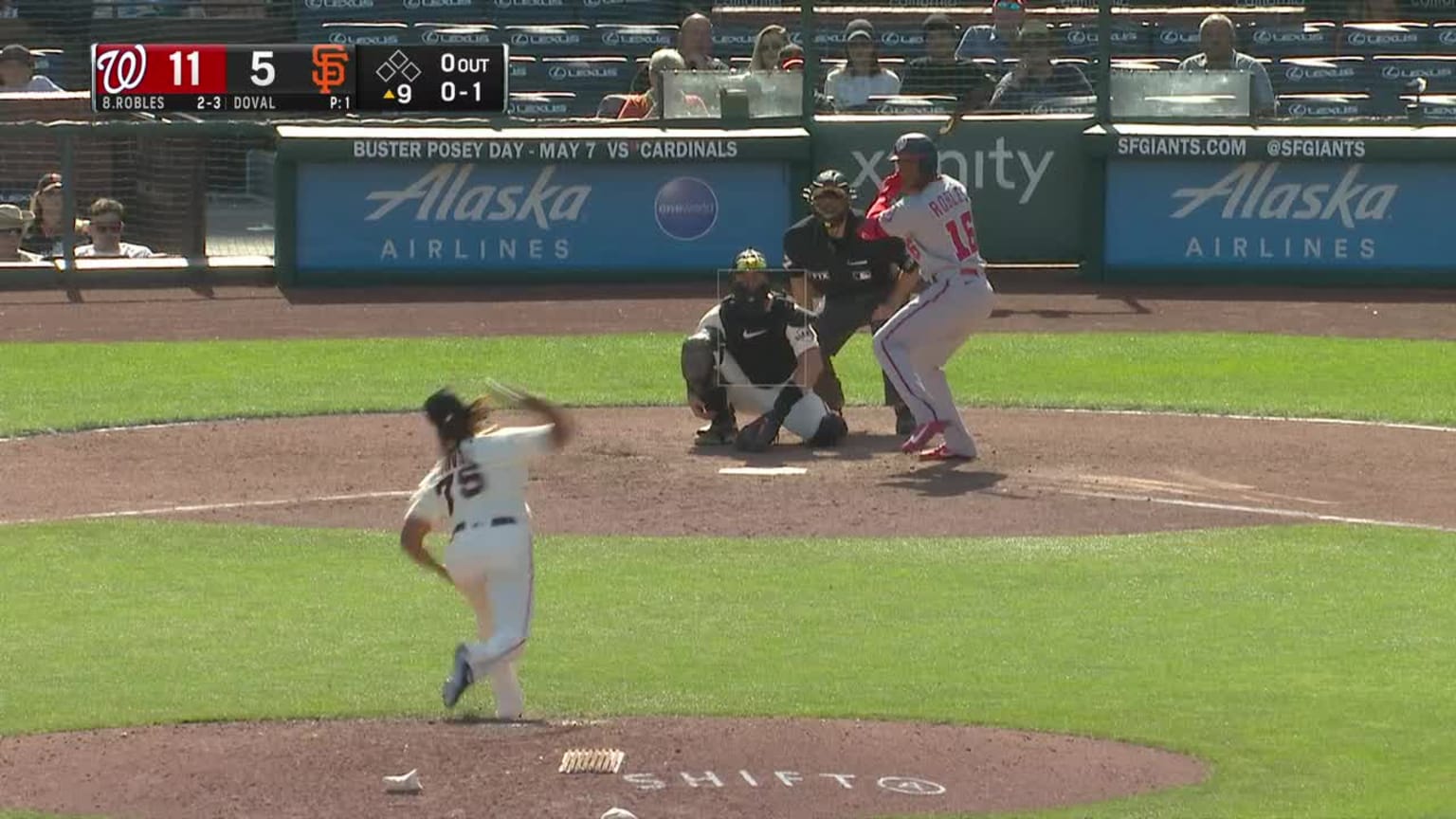 Camilo Doval Ball to Victor Robles | 05/01/2022 | MLB.com