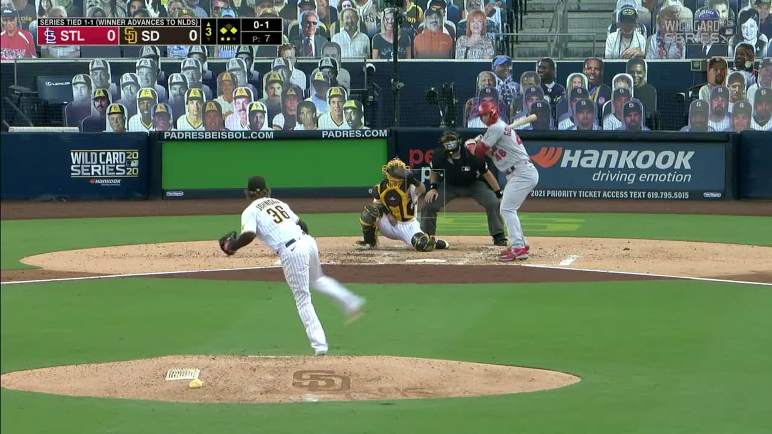 Pierce Johnson Ball to Paul Goldschmidt | 10/02/2020 | Colorado Rockies