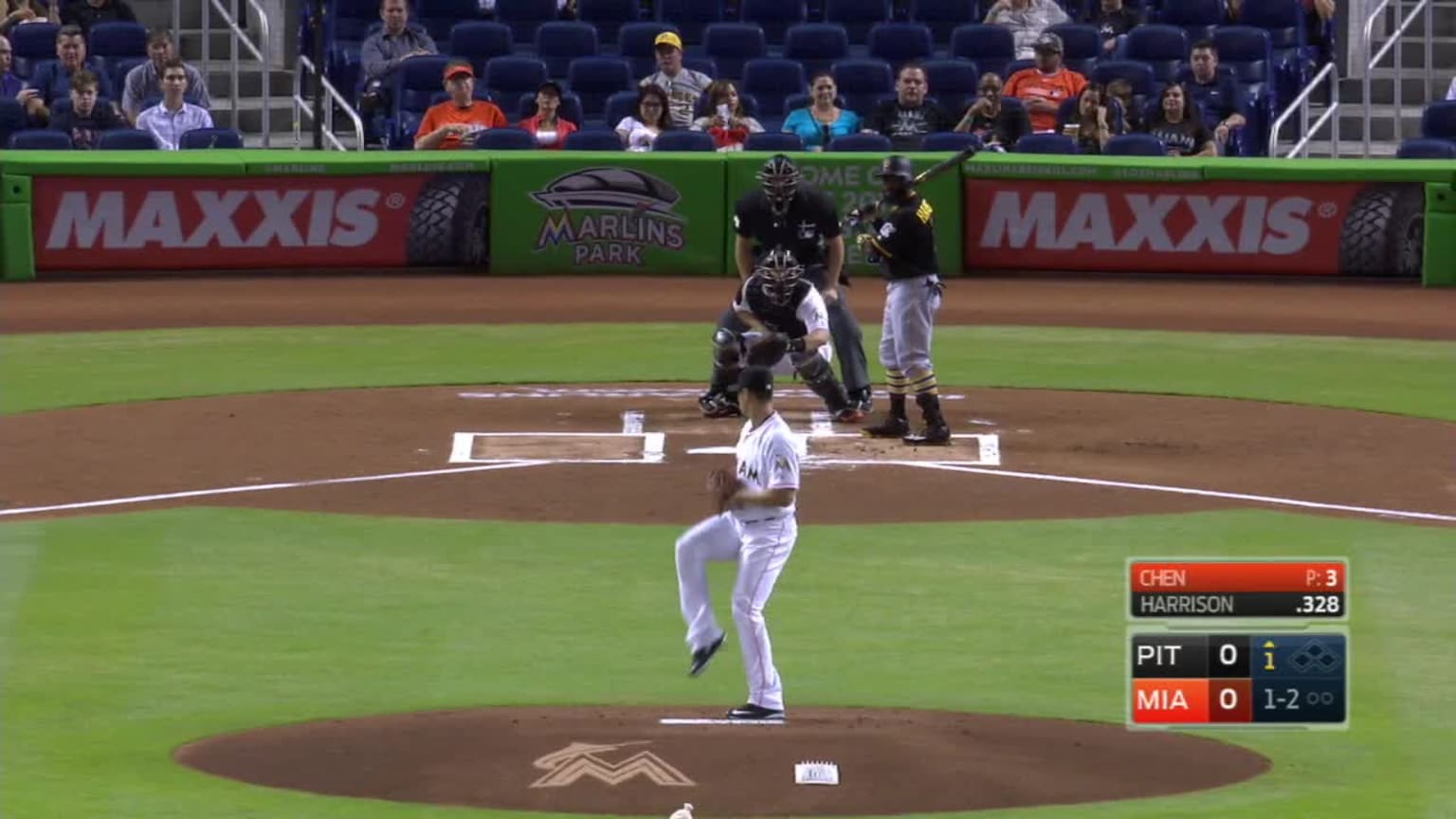 Wei-Yin Chen Foul to Josh Harrison | 06/02/2016 | Chicago Cubs