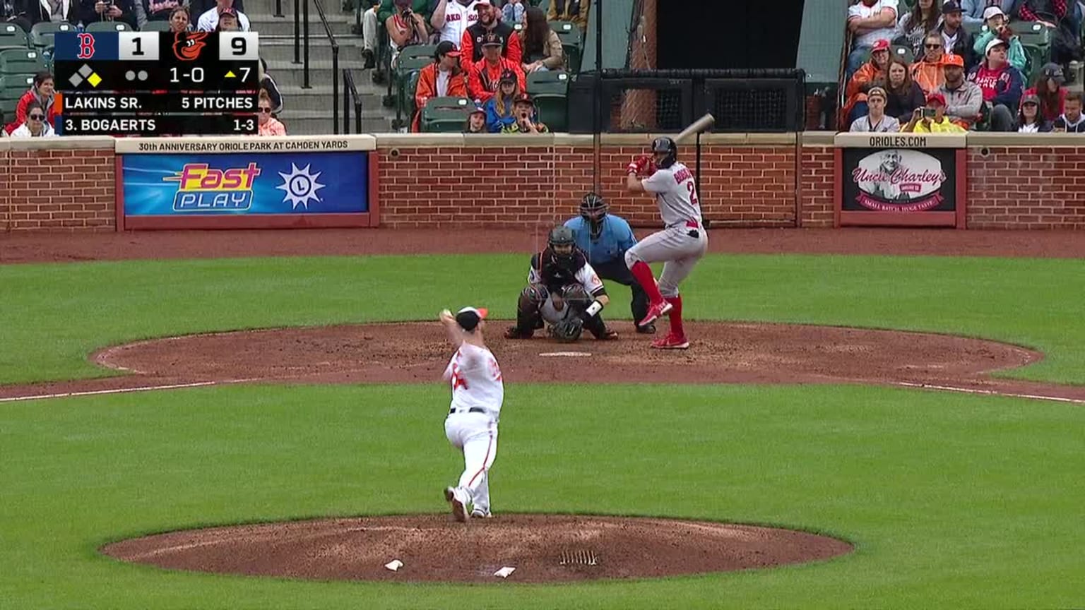 Travis Lakins Sr. Called Strike to Xander Bogaerts | 05/01/2022 | MLB.com