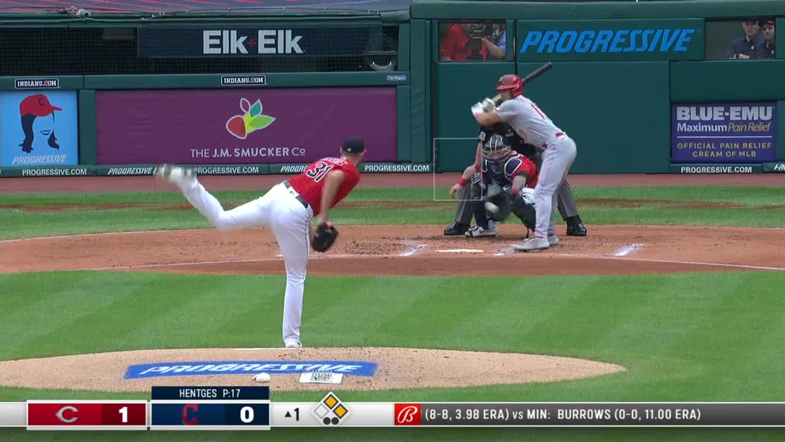 Sam Hentges Ball to Kyle Farmer | 08/09/2021 | Toronto Blue Jays