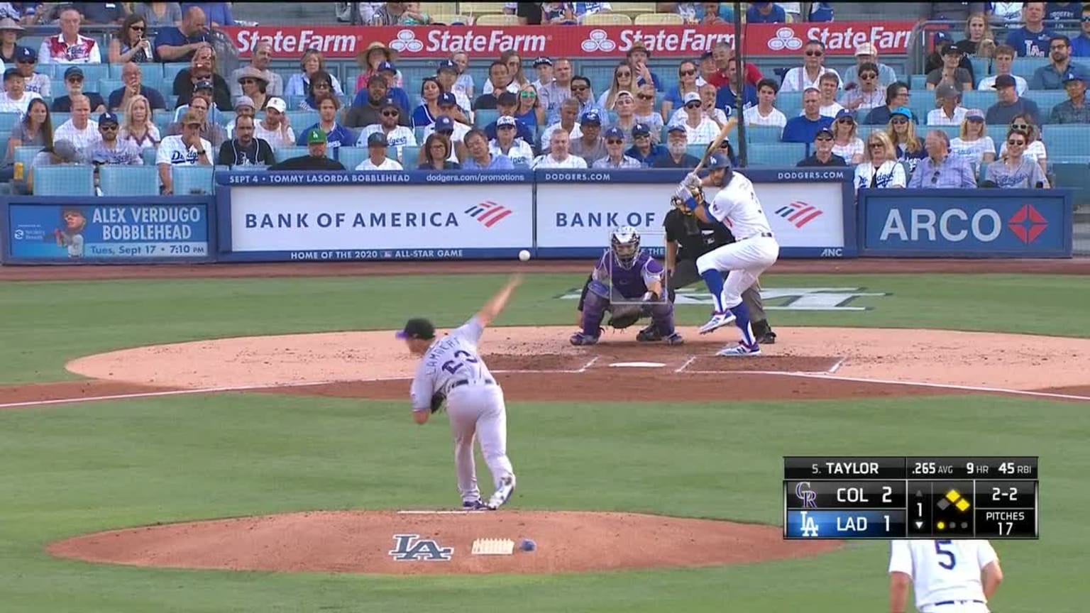Peter Lambert Ball to Chris Taylor | 09/02/2019 | Seattle Mariners