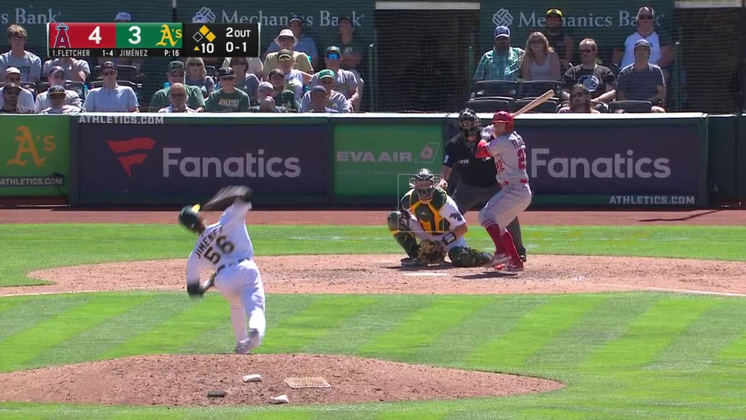 Dany Jimenez Swinging Strike to David Fletcher | 08/10/2022 | MLB.com