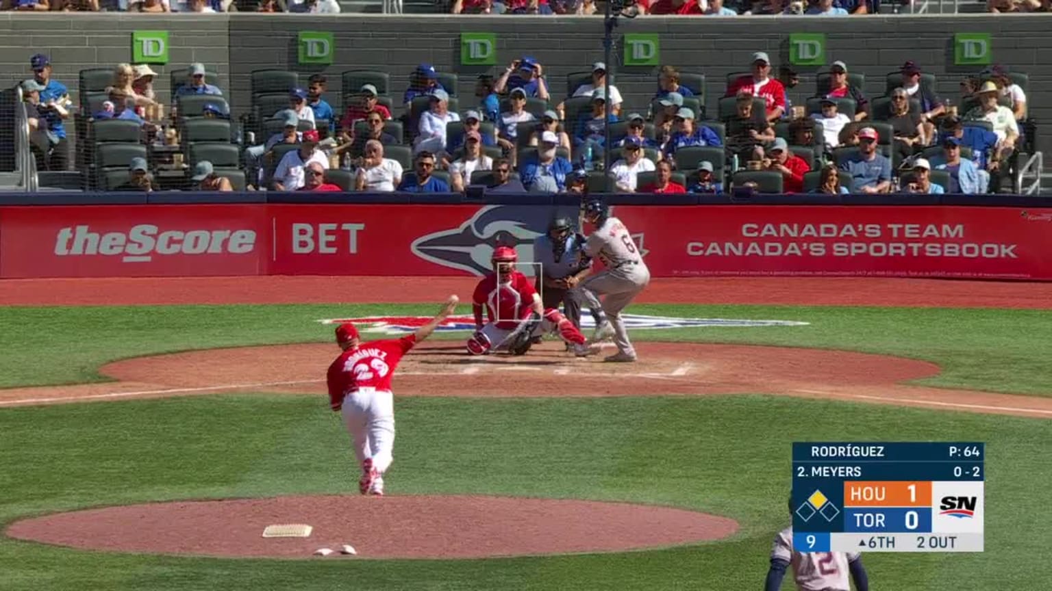 Jake Meyers grounds out, second baseman Davis Schneider to first baseman Spencer Horwitz. | 07 ...