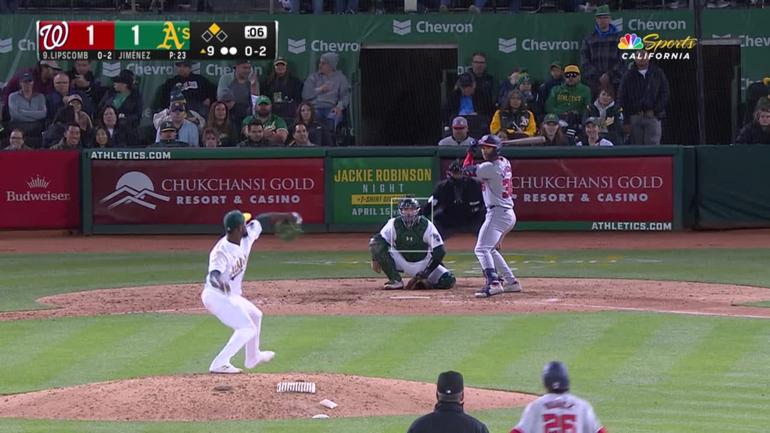 Trey Lipscomb strikes out swinging. | 04/12/2024 | Athletics