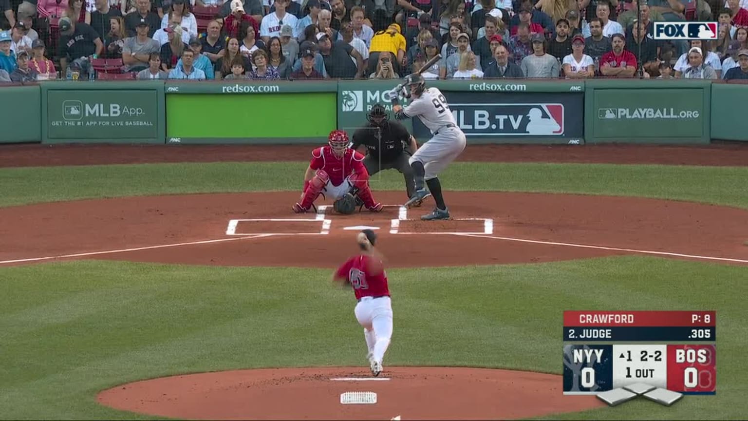 Kutter Crawford Ball to Aaron Judge | 08/13/2022 | Boston Red Sox