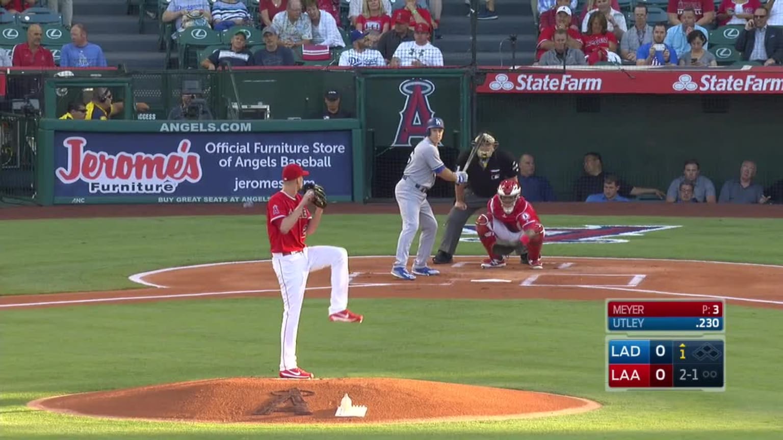 Alex Meyer Foul to Chase Utley | 06/28/2017 | MLB.com