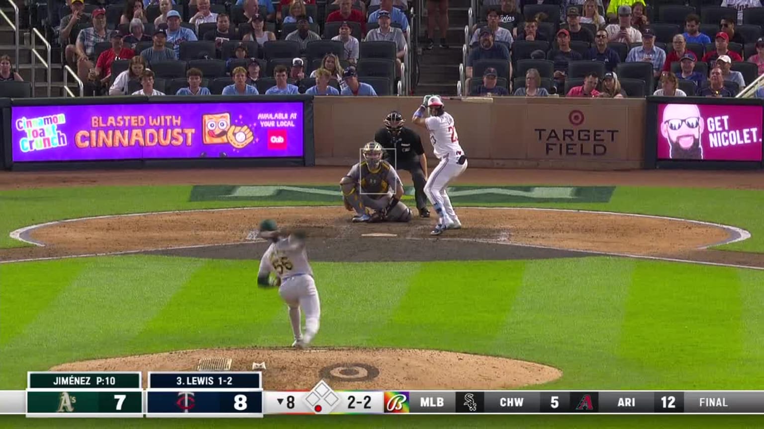 Royce Lewis grounds out, third baseman Abraham Toro to first baseman ...