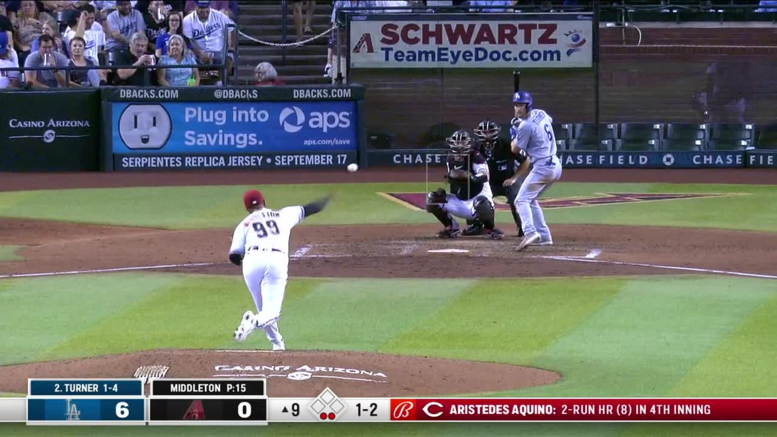 Keynan Middleton Foul to Trea Turner | 09/12/2022 | MLB.com