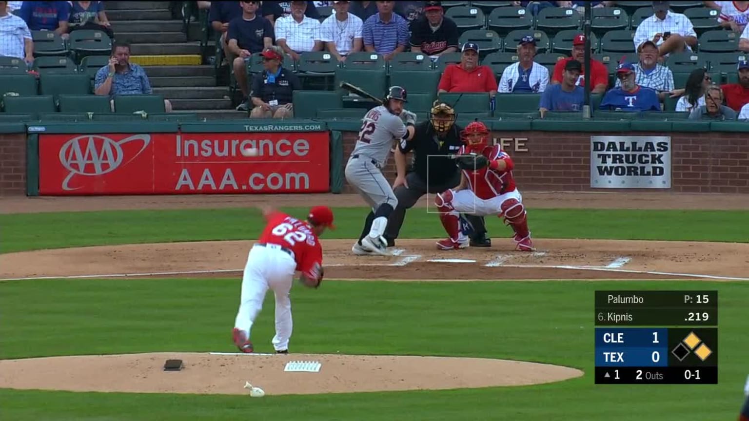 Joe Palumbo Foul to Jason Kipnis | 06/19/2019 | Los Angeles Dodgers