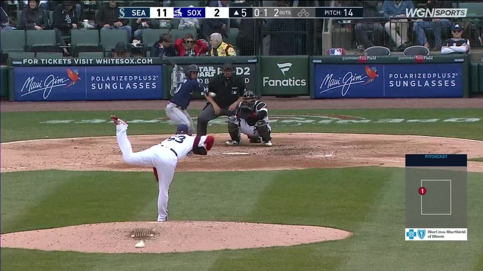 Caleb Frare Foul to Mallex Smith | 04/07/2019 | MLB.com