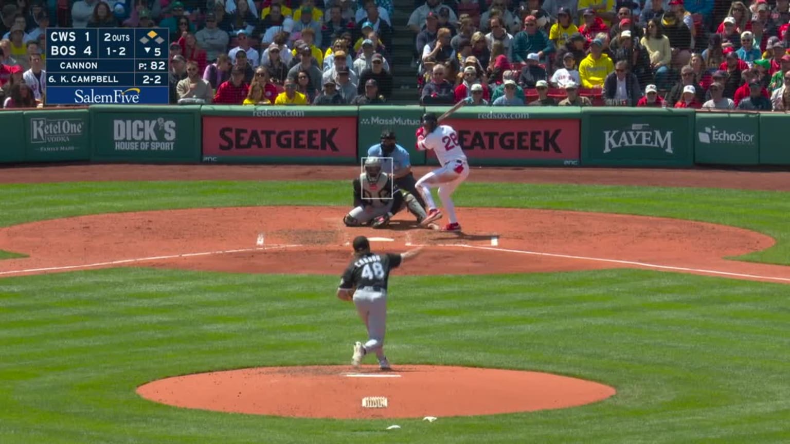 Kristian Campbell called out on strikes. | 04/21/2025 | MLB.com