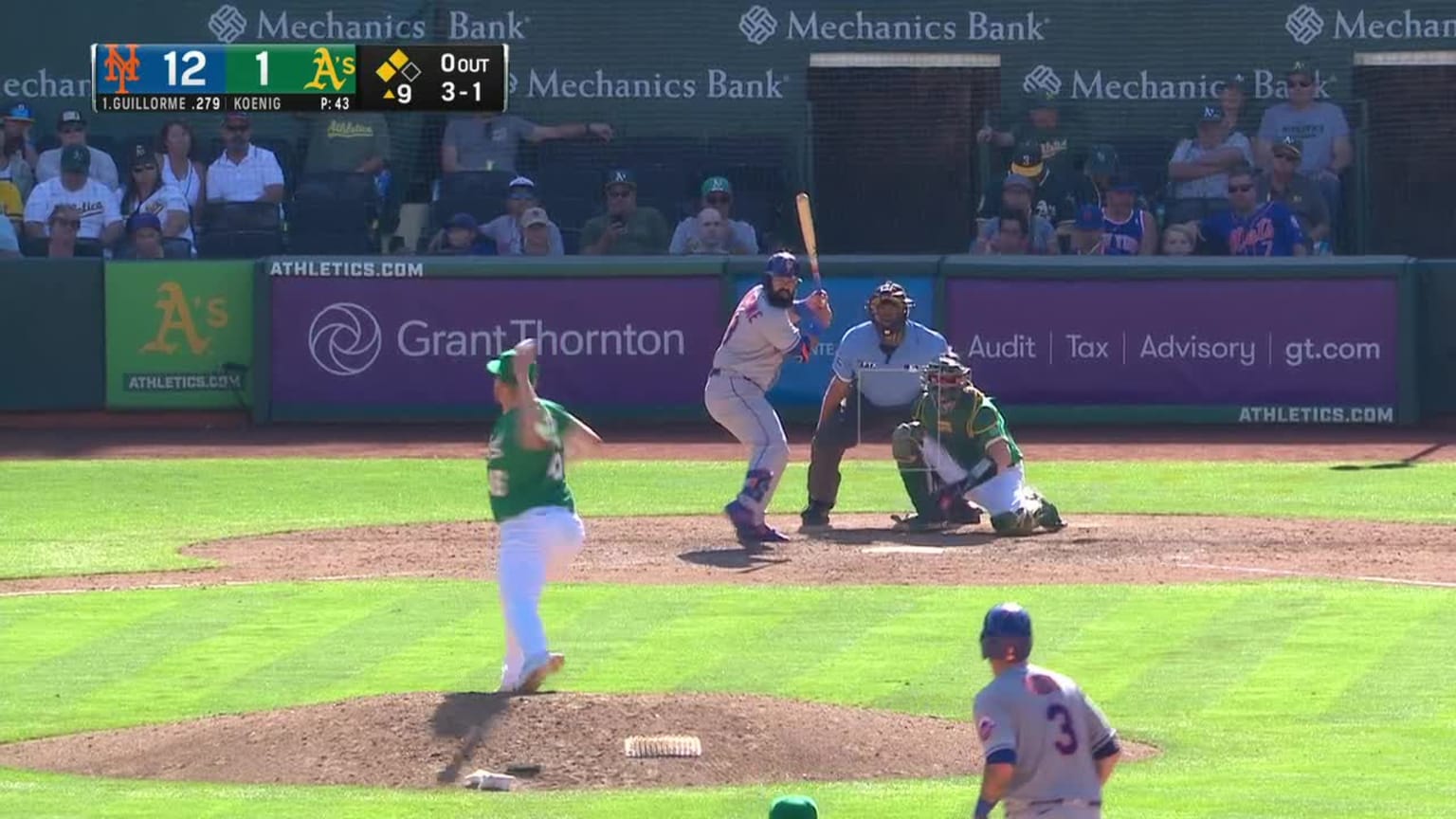 Jared Koenig Called Strike to Luis Guillorme | 09/25/2022 | San ...