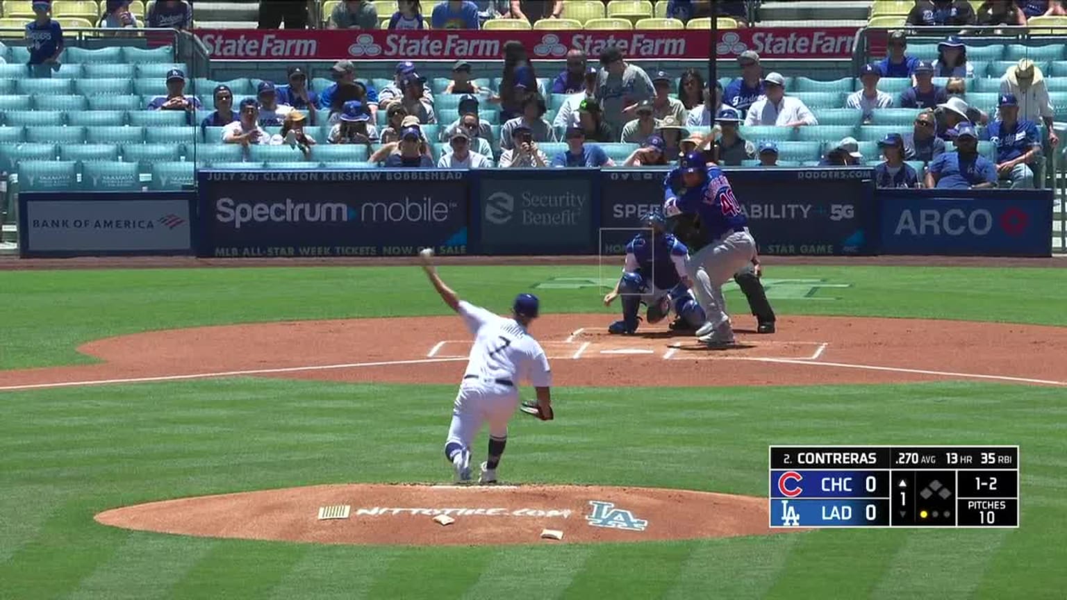 Willson Contreras hit by pitch. | 07/10/2022 | St. Louis Cardinals