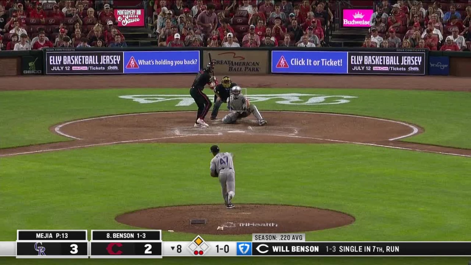 Will Benson pops out to shortstop Ryan Ritter. | 07/11/2025 | MLB.com