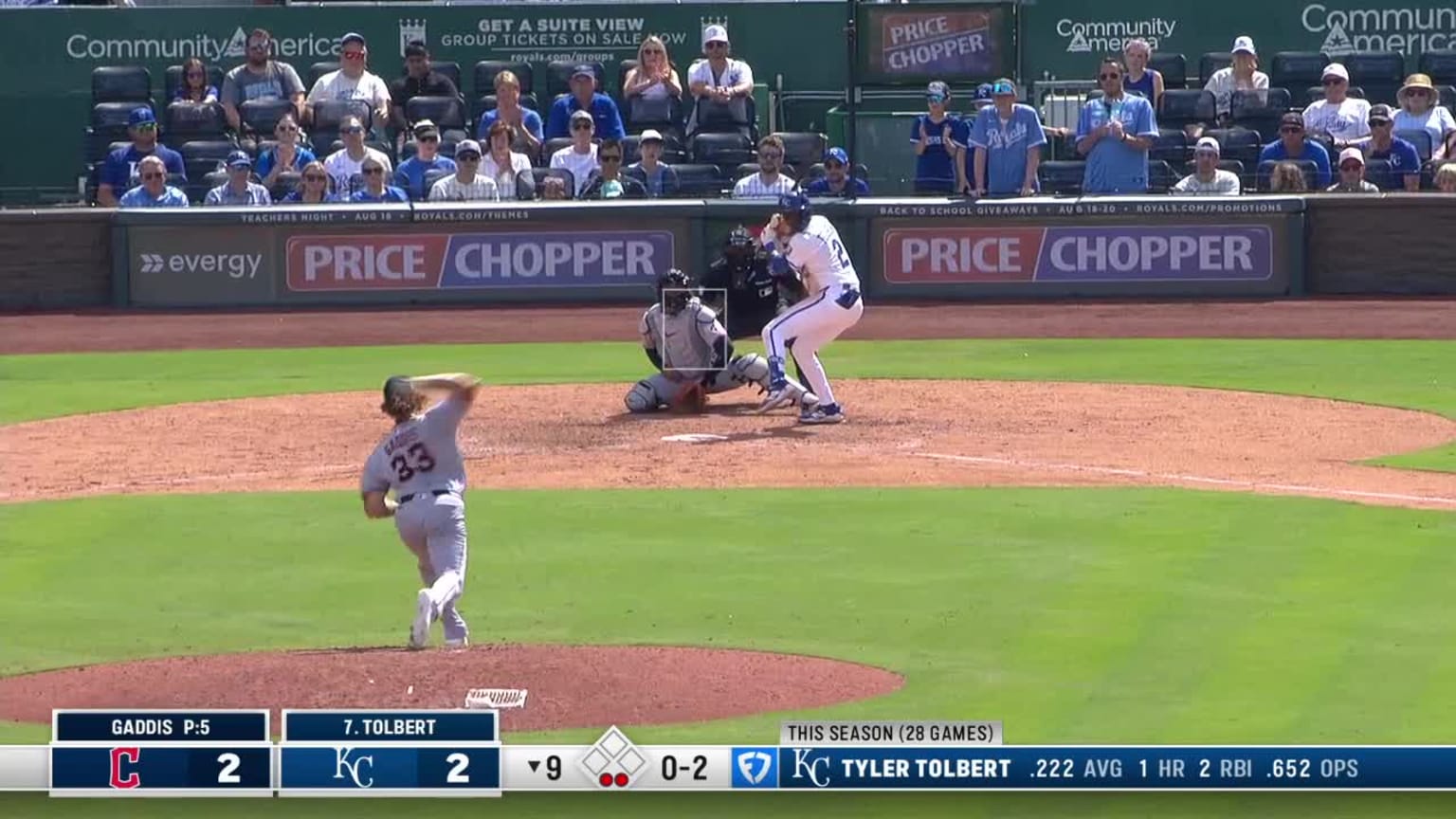 Tyler Tolbert strikes out swinging. | 07/26/2025 | Cleveland Guardians