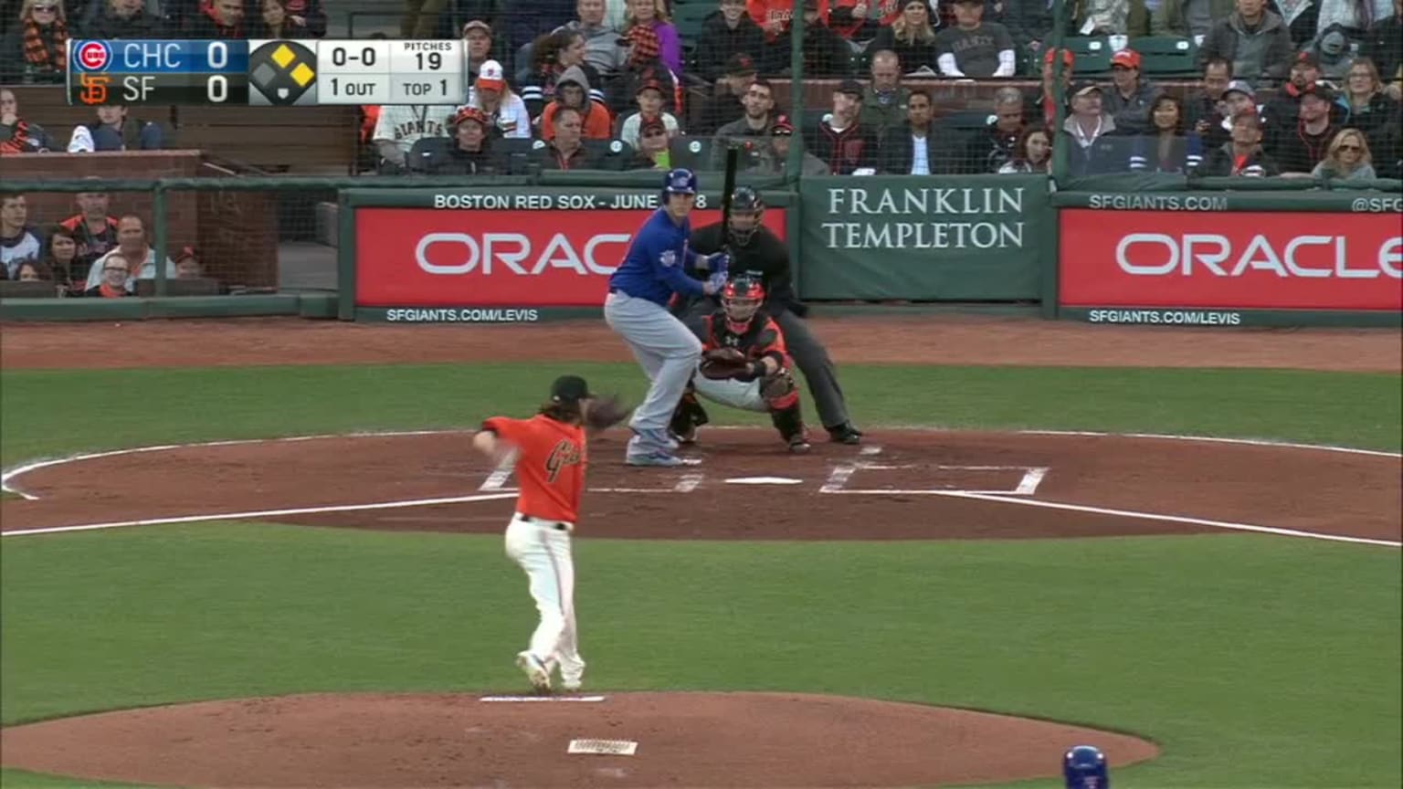 Jake Peavy Ball to Anthony Rizzo | 05/20/2016 | Cleveland Guardians