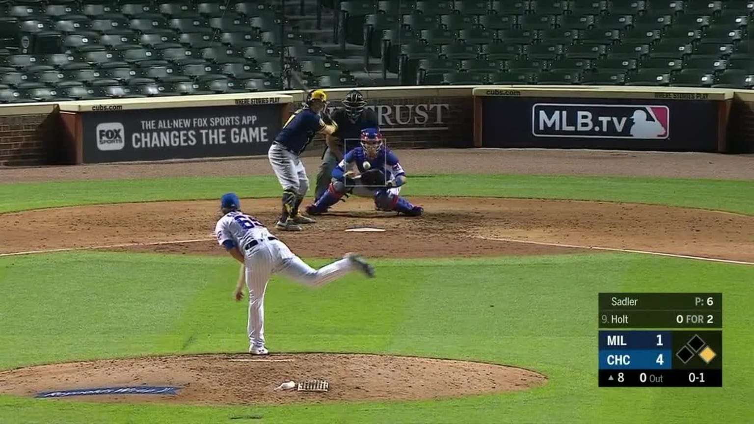 Casey Sadler Foul to Brock Holt | 08/13/2020 | Houston Astros