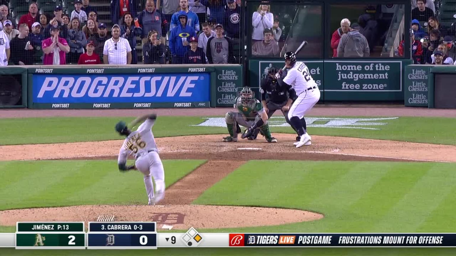 Dany Jimenez Ball to Miguel Cabrera | 05/09/2022 | Houston Astros