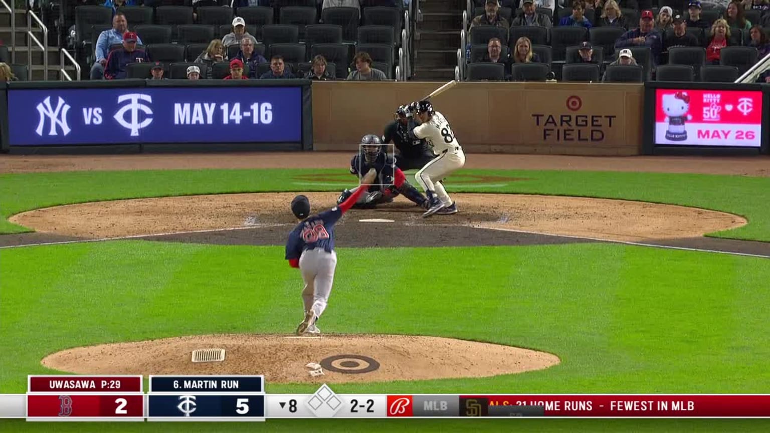 Austin Martin called out on strikes. | 05/03/2024 | MLB.com