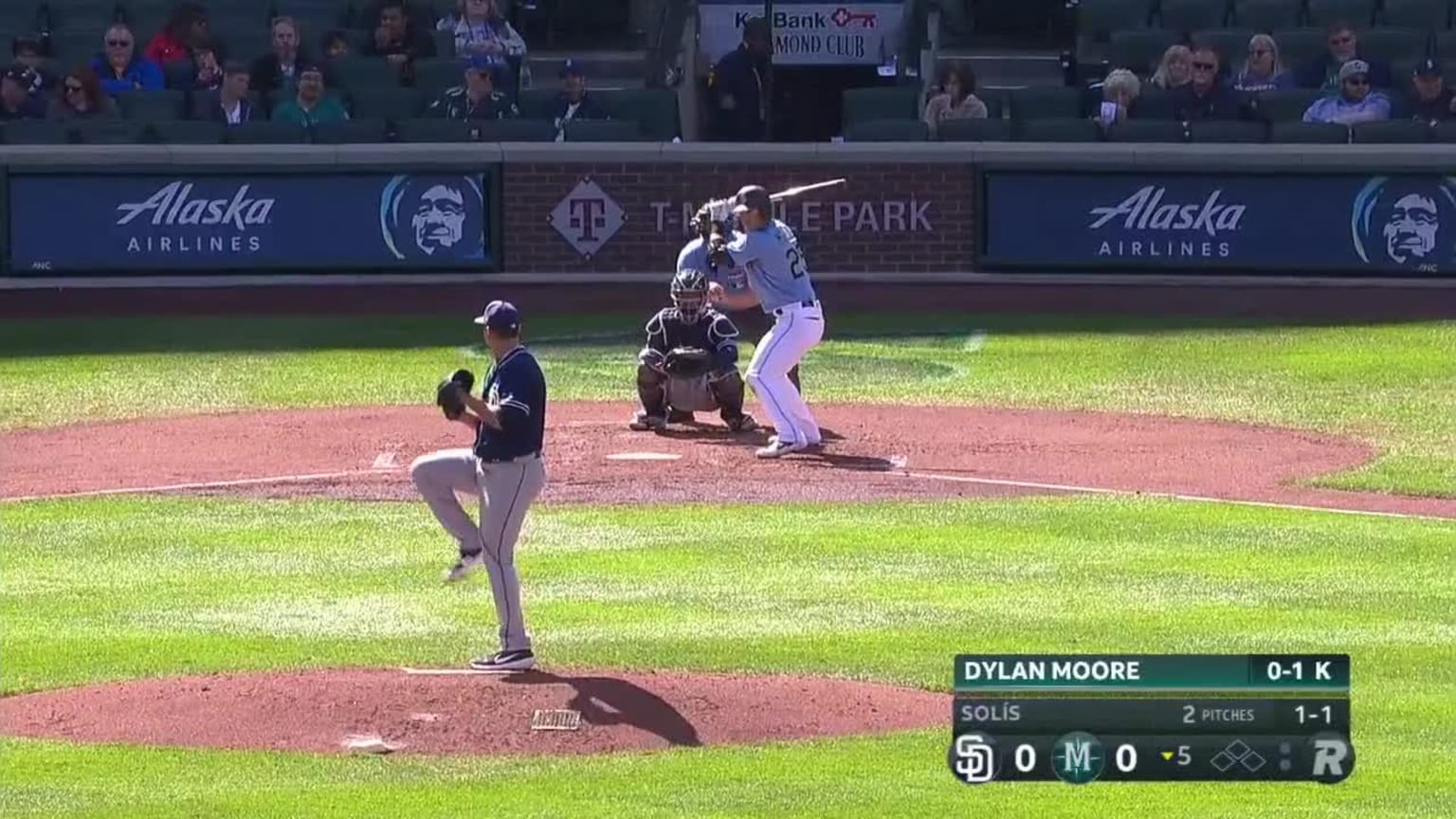 Sammy Solis Called Strike to Dylan Moore | New York Yankees