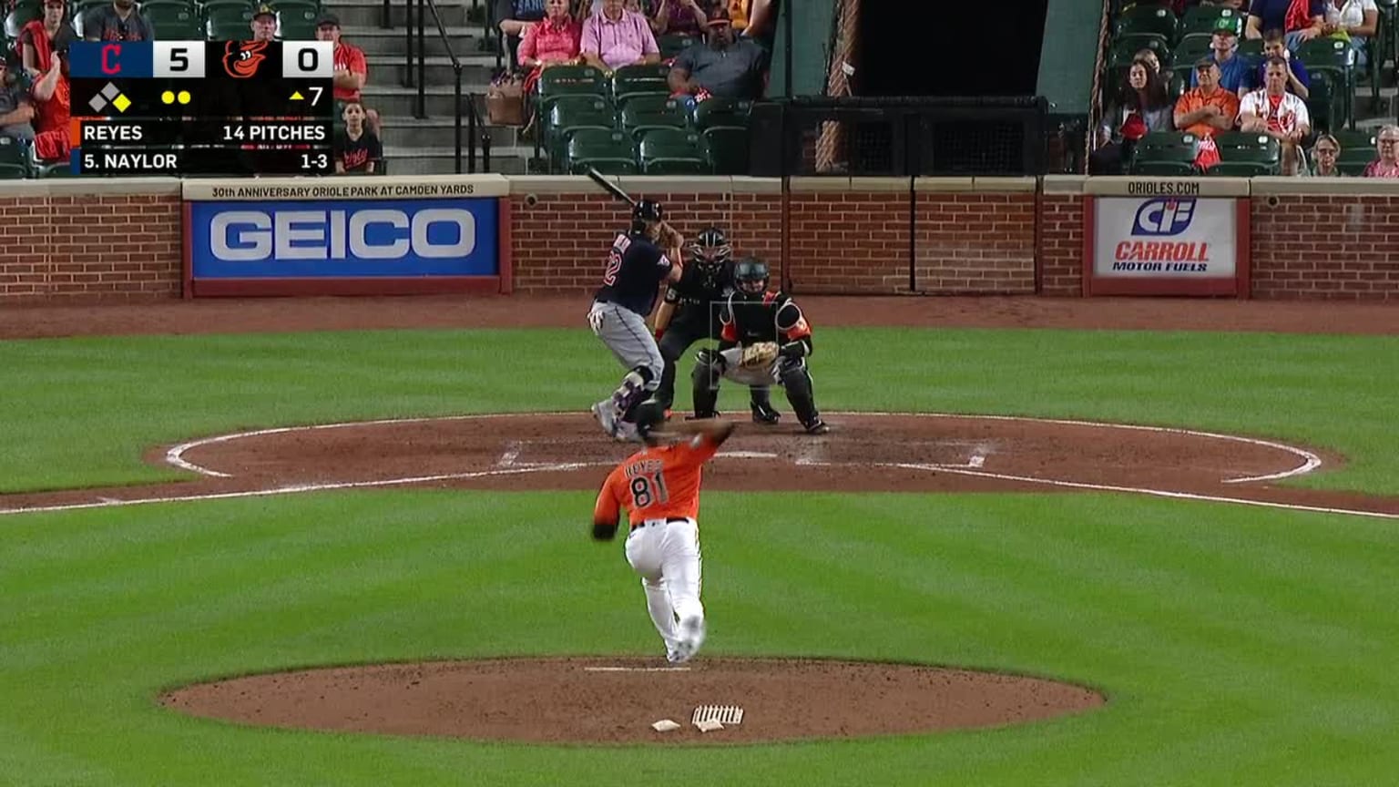 Denyi Reyes Ball In Dirt to Josh Naylor | 06/03/2022 | Boston Red Sox