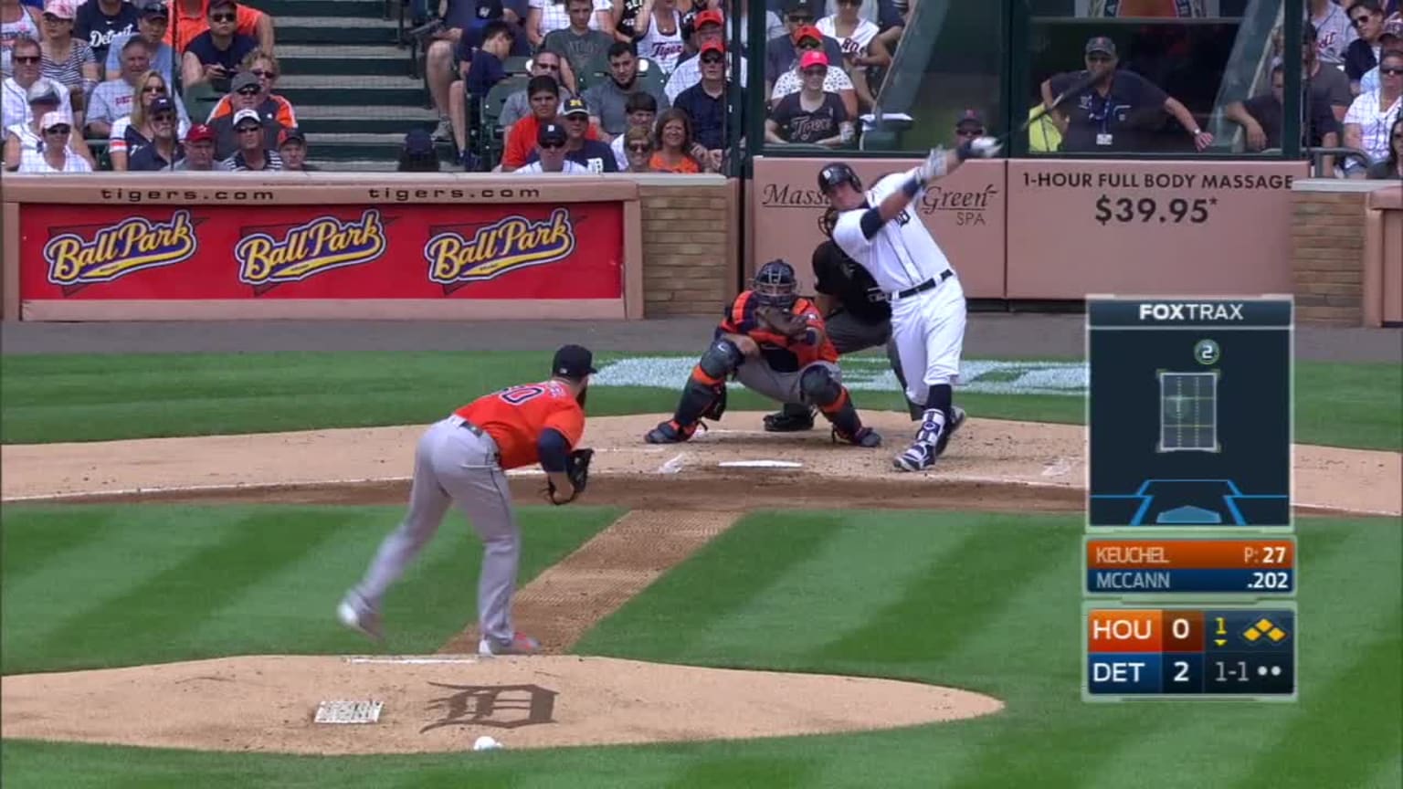 James McCann hits a grand slam (8) to left center field. Victor ...