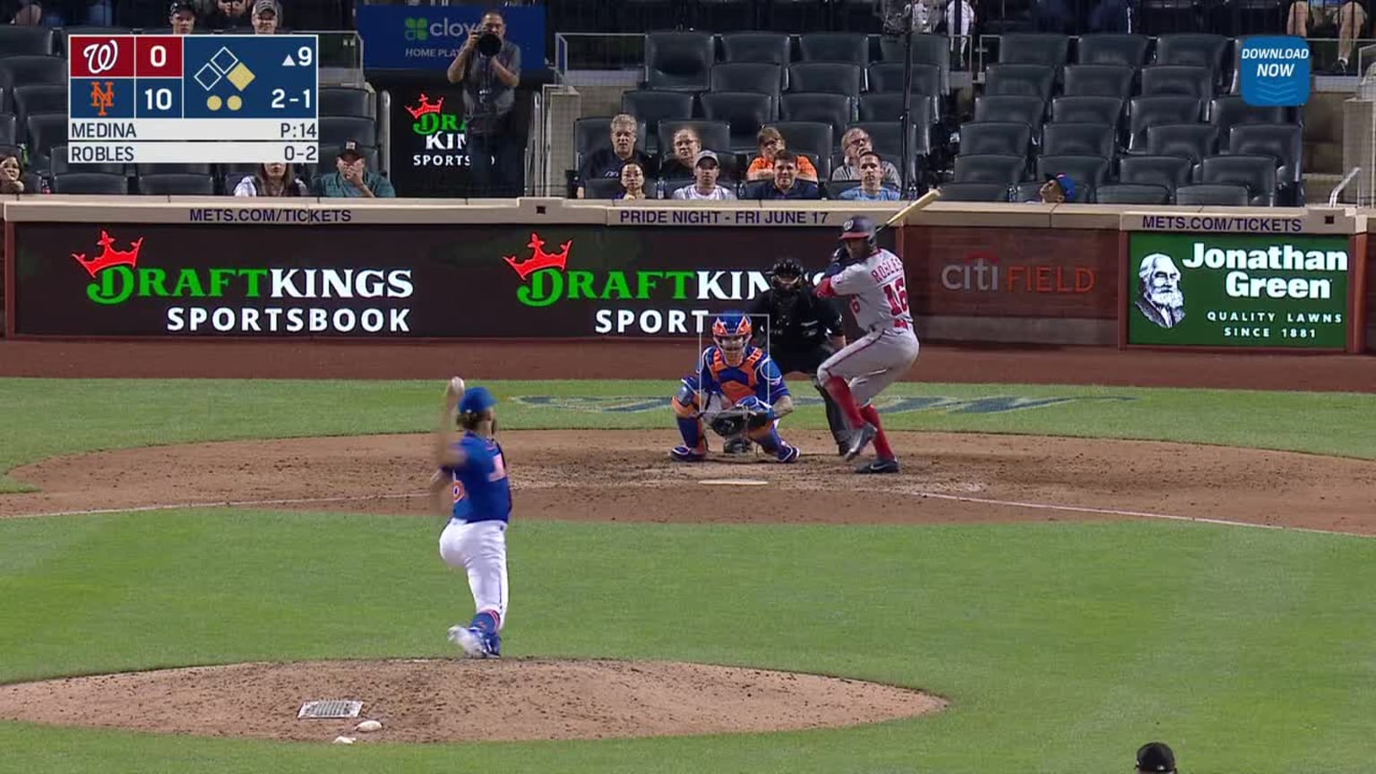 Adonis Medina Foul Tip to Victor Robles | 05/31/2022 | MLB.com