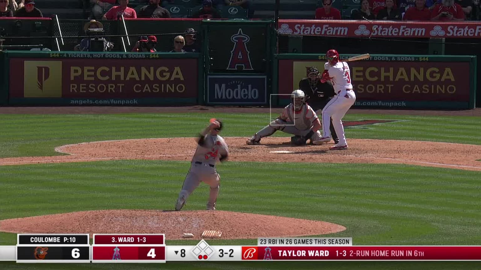 Taylor Ward grounds out, shortstop Gunnar Henderson to first baseman ...