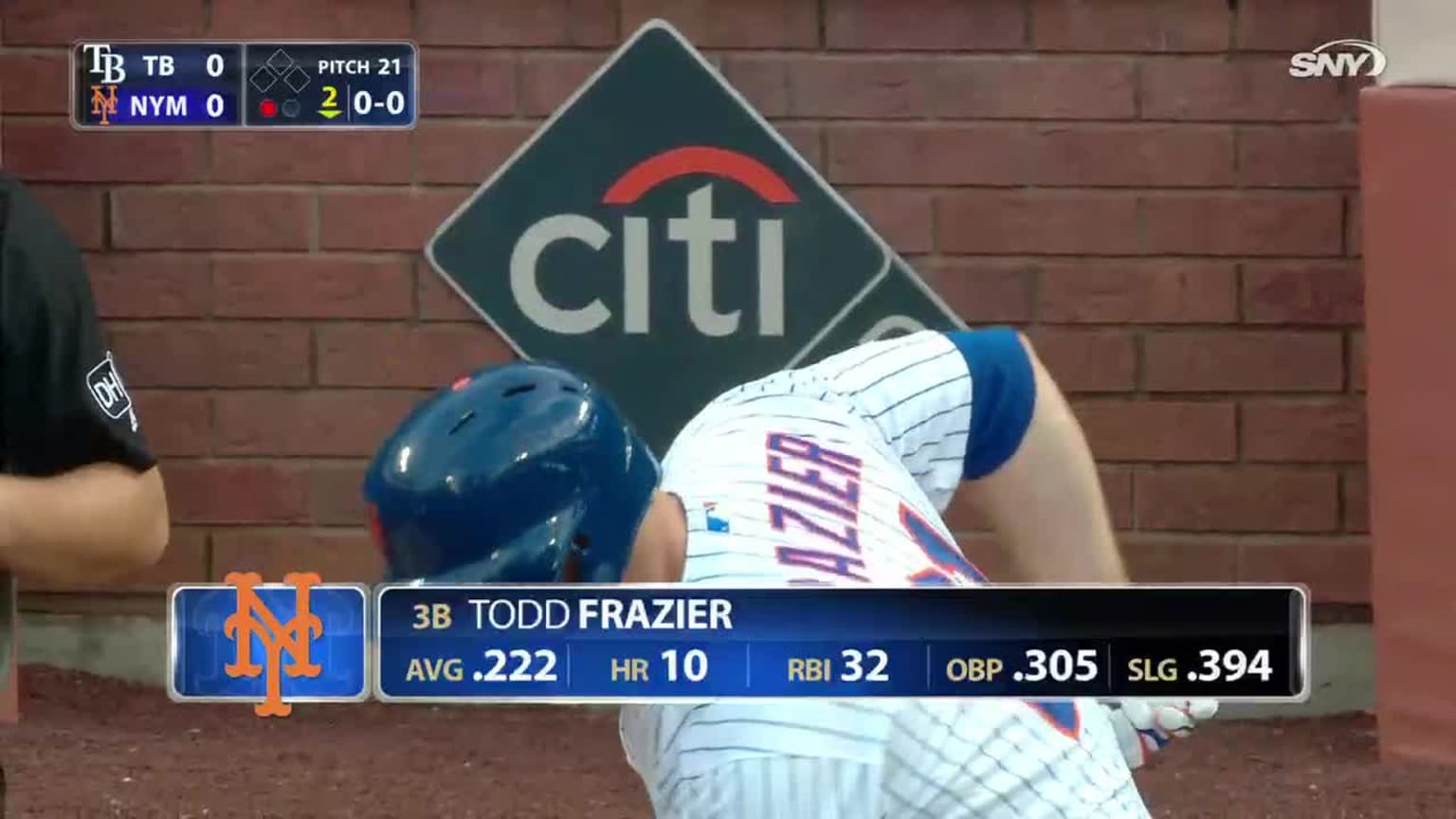 Ryne Stanek Ball to Todd Frazier | 07/06/2018 | Miami Marlins