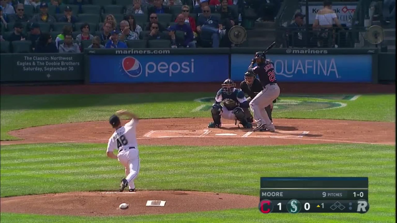 Andrew Moore Ball to Austin Jackson | 09/23/2017 | Boston Red Sox