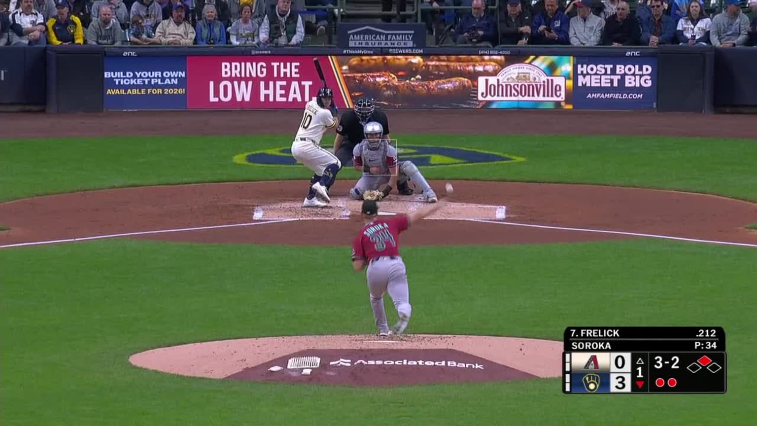 Sal Frelick grounds out, shortstop Geraldo Perdomo to first baseman ...