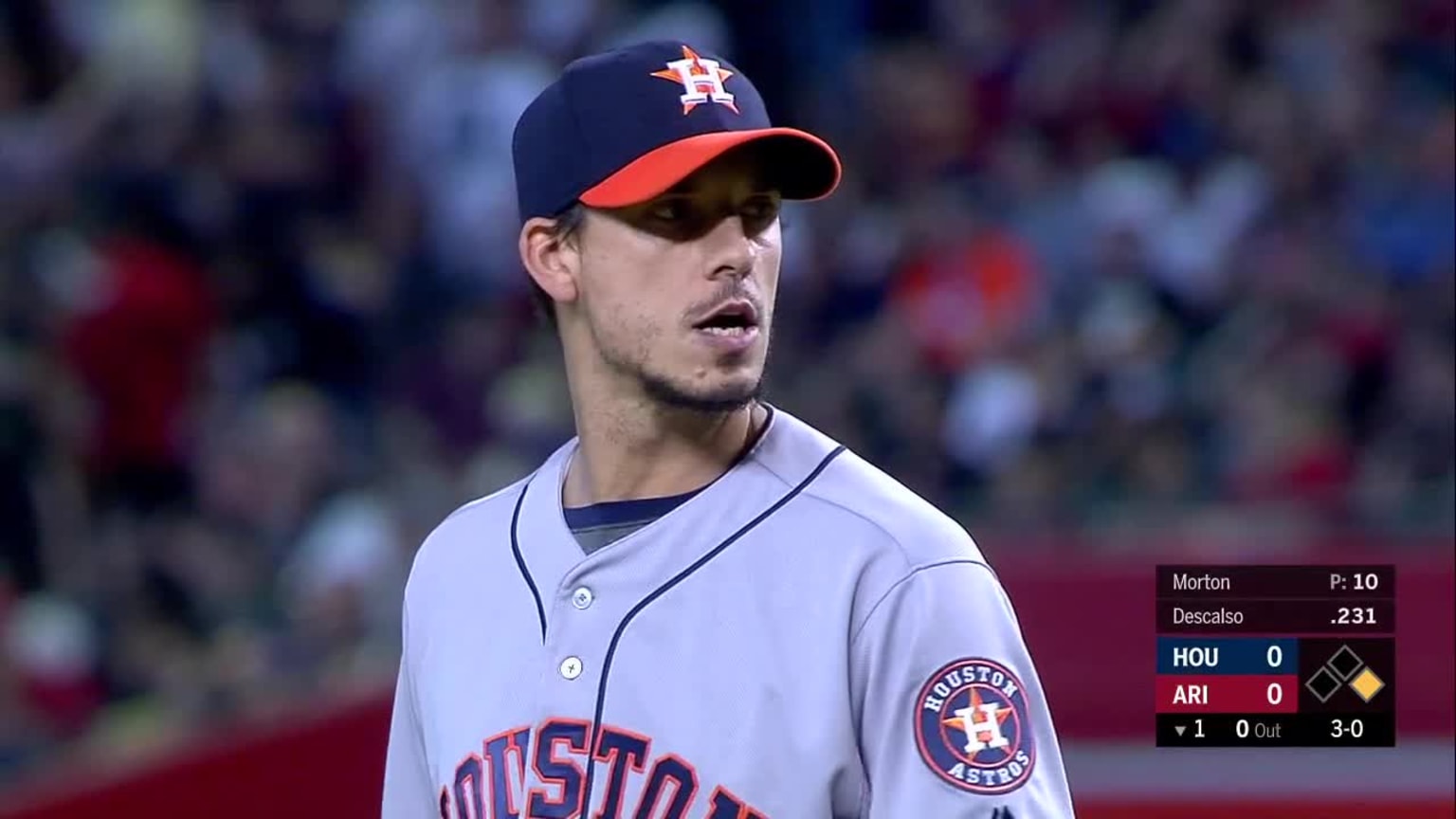 Daniel Descalso walks. David Peralta to 2nd. | 05/05/2018 | MLB.com