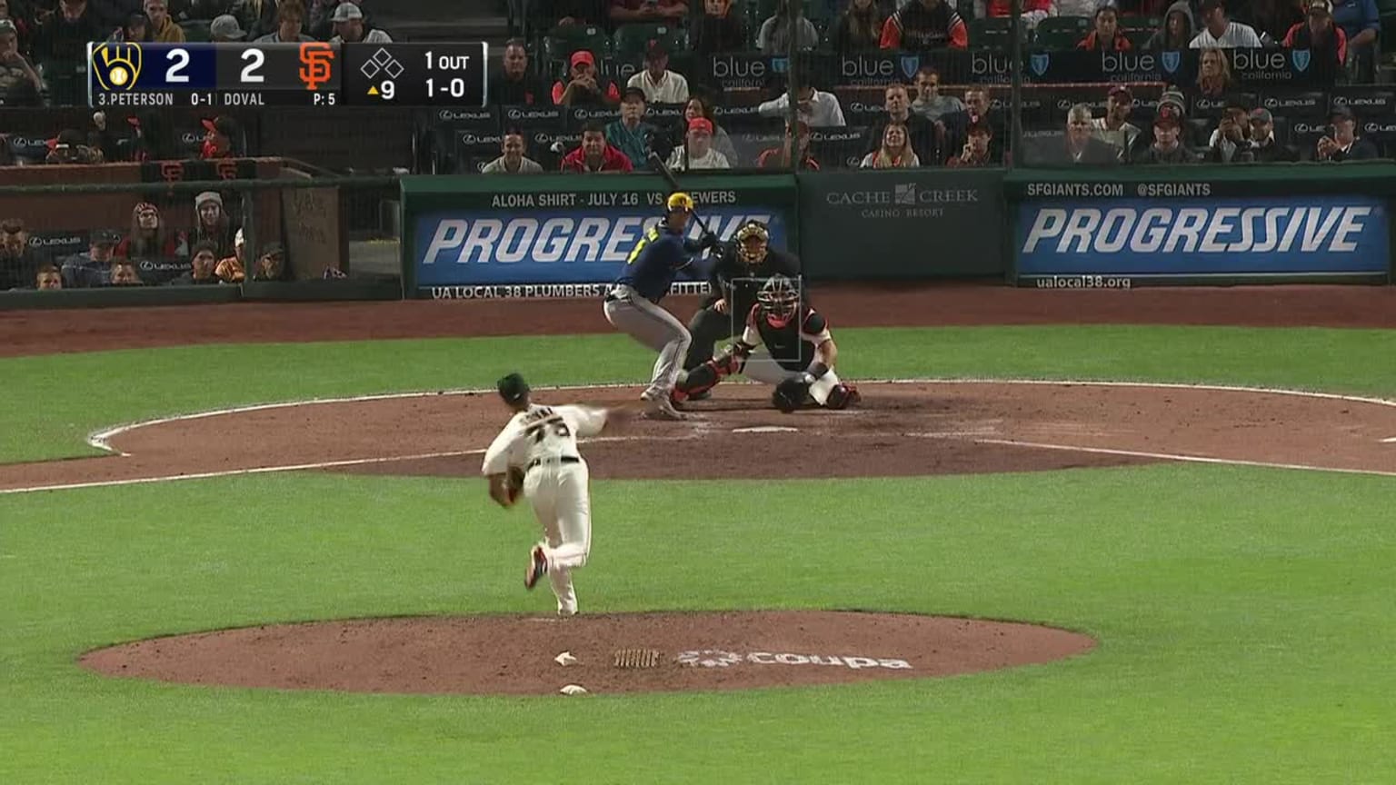Camilo Doval Ball to Jace Peterson | 07/14/2022 | MLB.com