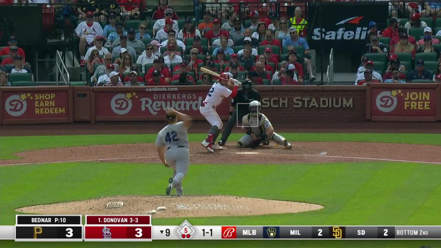 Brendan Donovan grounds out, shortstop Rodolfo Castro to first baseman ...