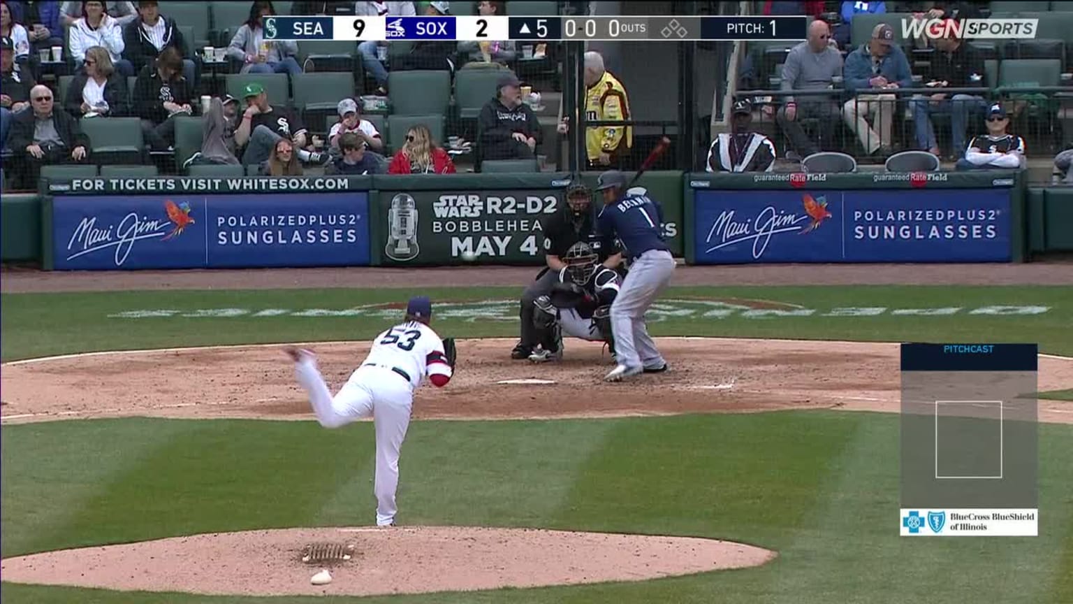 Caleb Frare Foul to Tim Beckham | 04/07/2019 | MLB.com