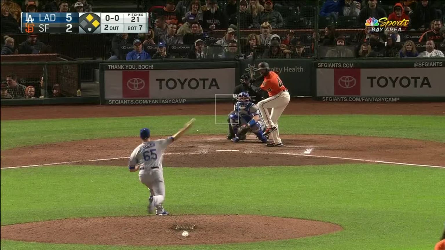 Casey Sadler Ball to Jaylin Davis | 09/27/2019 | MLB.com