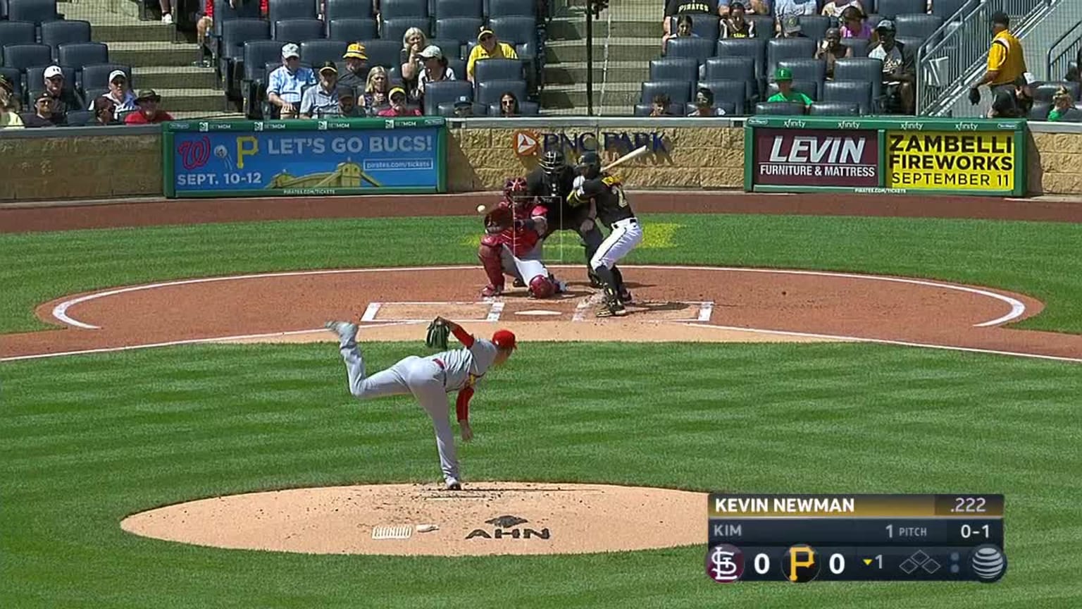 Kwang Hyun Kim Ball to Kevin Newman | 08/29/2021 | Atlanta Braves